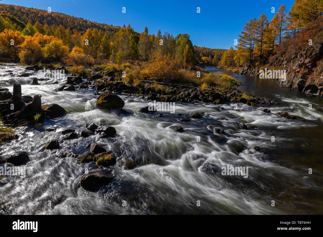 Fall 2018 view of Mount Alshan Stock Photo - Alamy