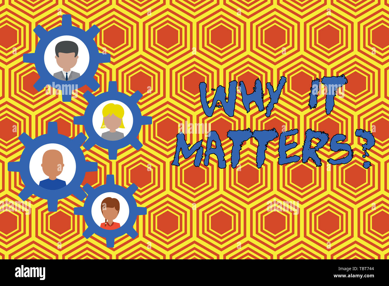 Writing note showing Why It Matters question. Business concept for ask ...