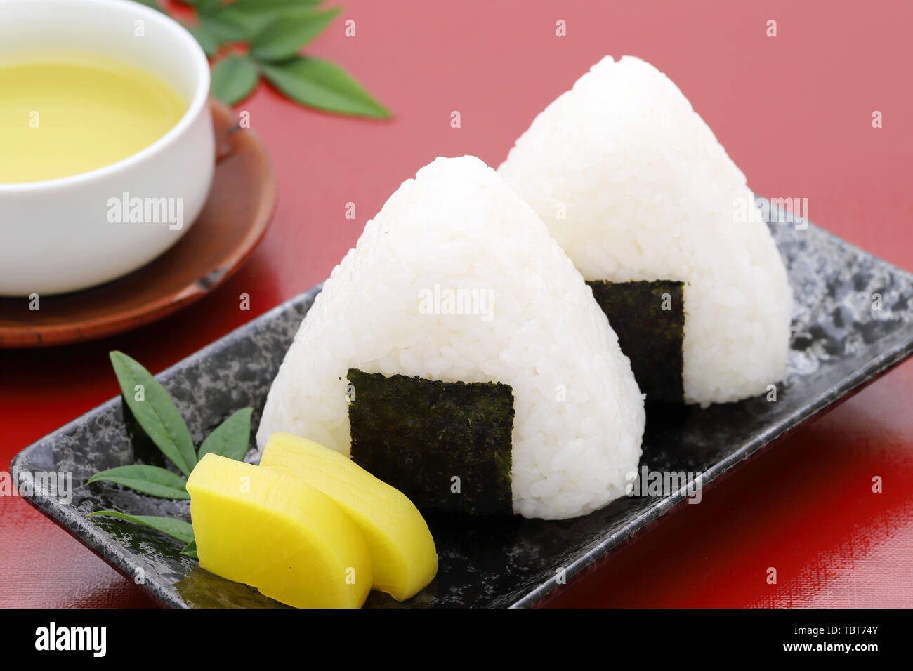 Onigiri, Japanese food, Japanese rice ball, rice triangle with seaweed ...