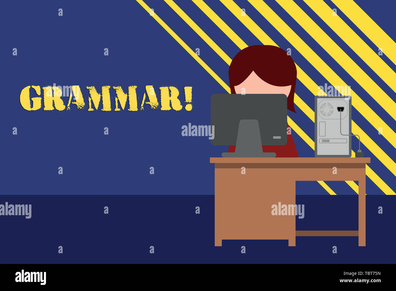 Conceptual hand writing showing Grammar. Concept meaning whole system ...