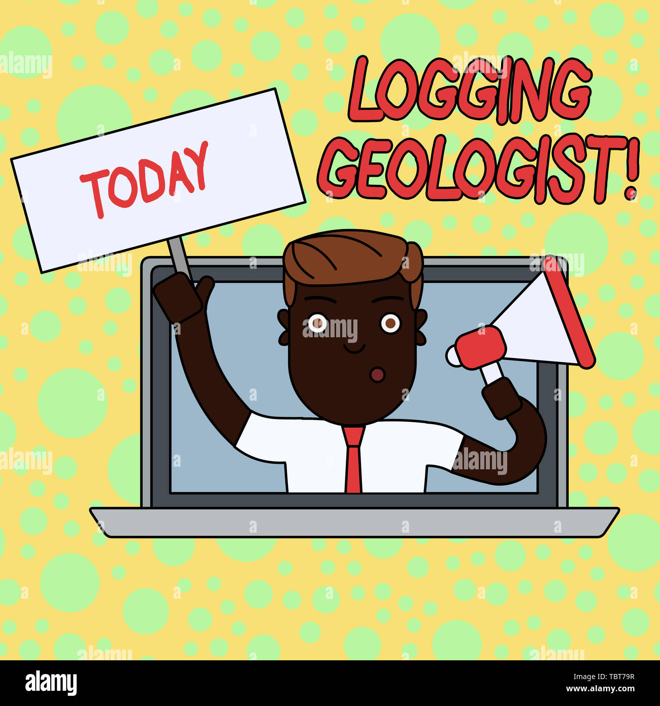 Writing note showing Logging Geologist. Business concept for Layout and ...