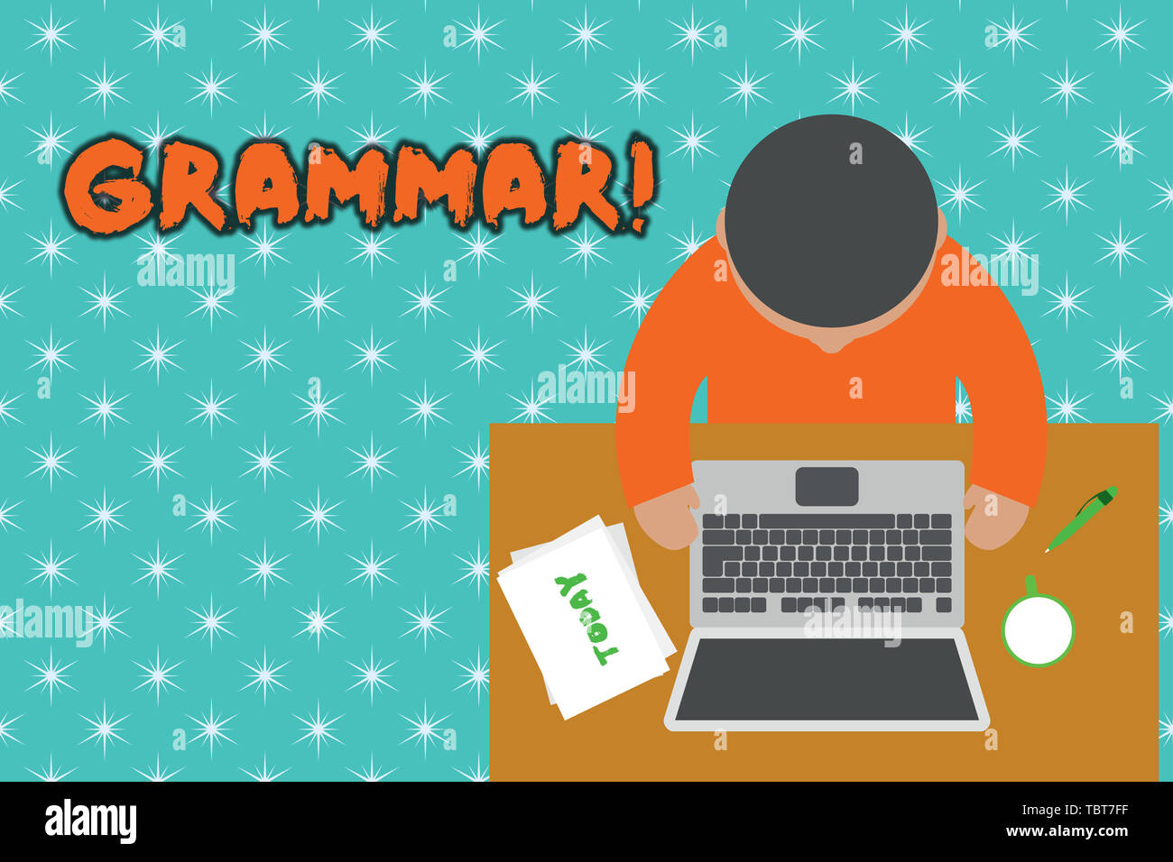 Handwriting text Grammar. Conceptual photo whole system structure ...