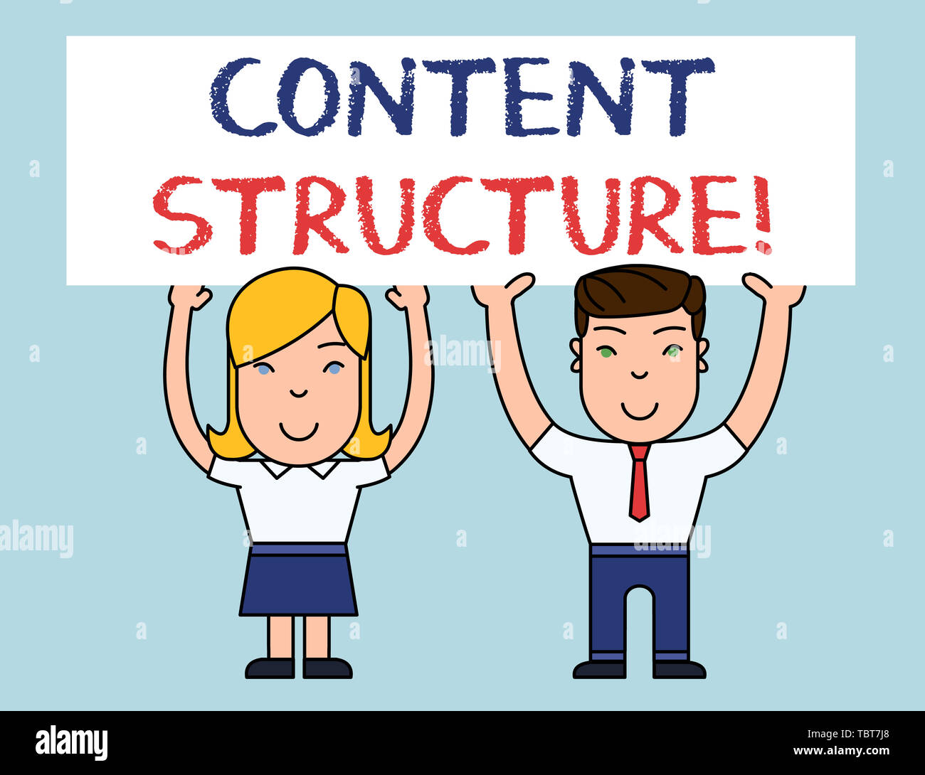 Writing note showing Content Structure. Business concept for ...