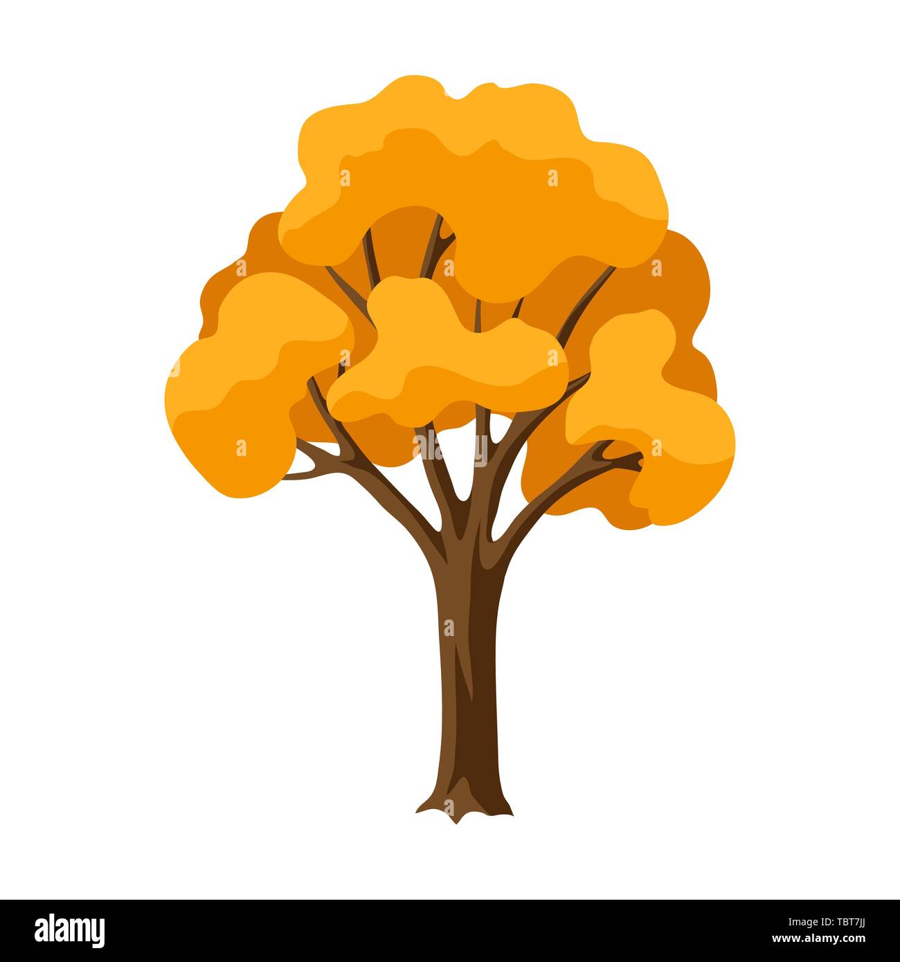 Autumn stylized tree Stock Vector Image & Art - Alamy