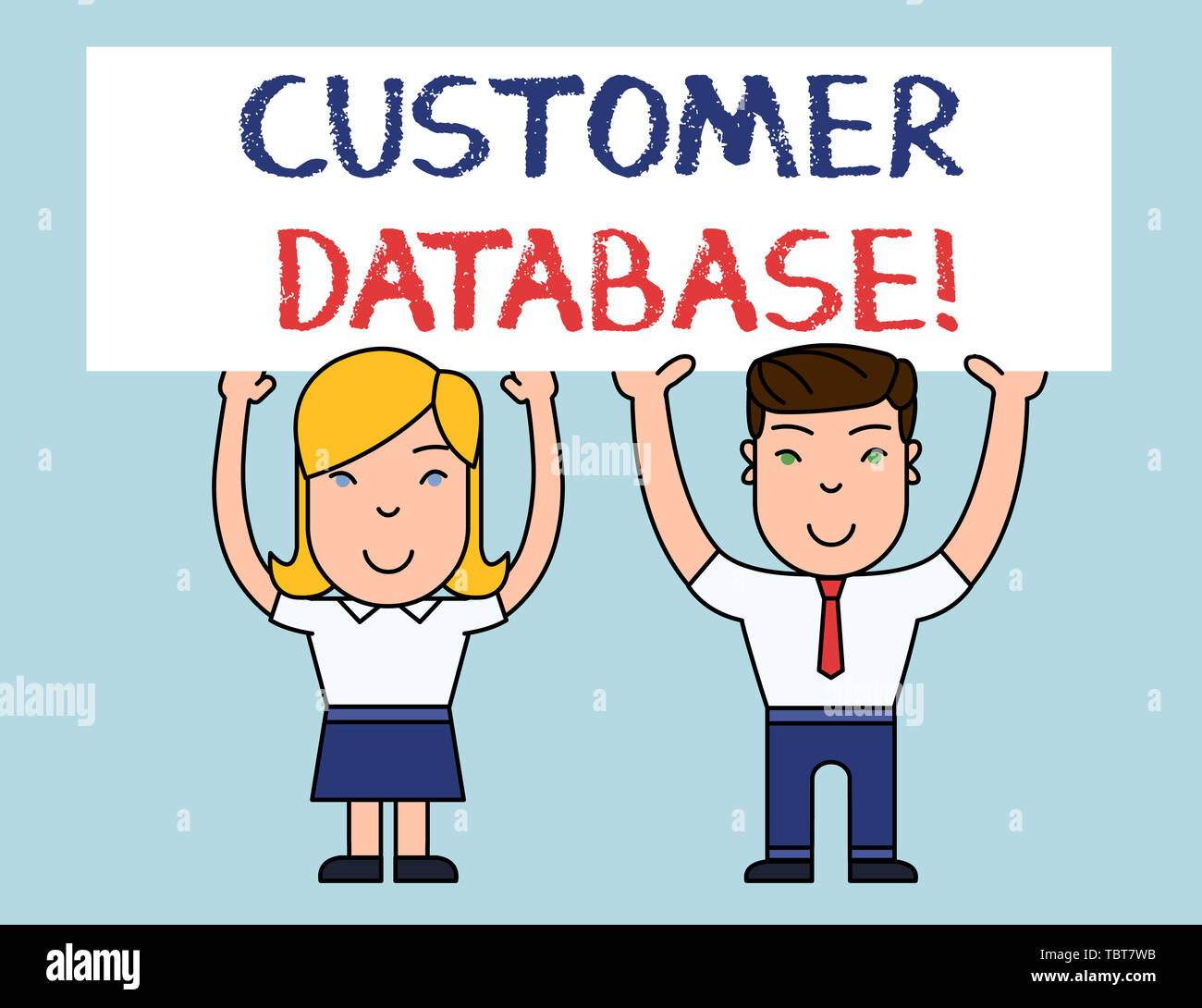 Writing Note Showing Customer Database Business Concept For Uptodate On Customer Information