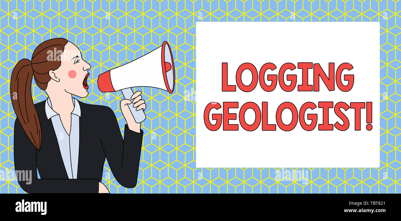 Handwriting Text Writing Logging Geologist Conceptual Photo Layout And Execution Of Definition