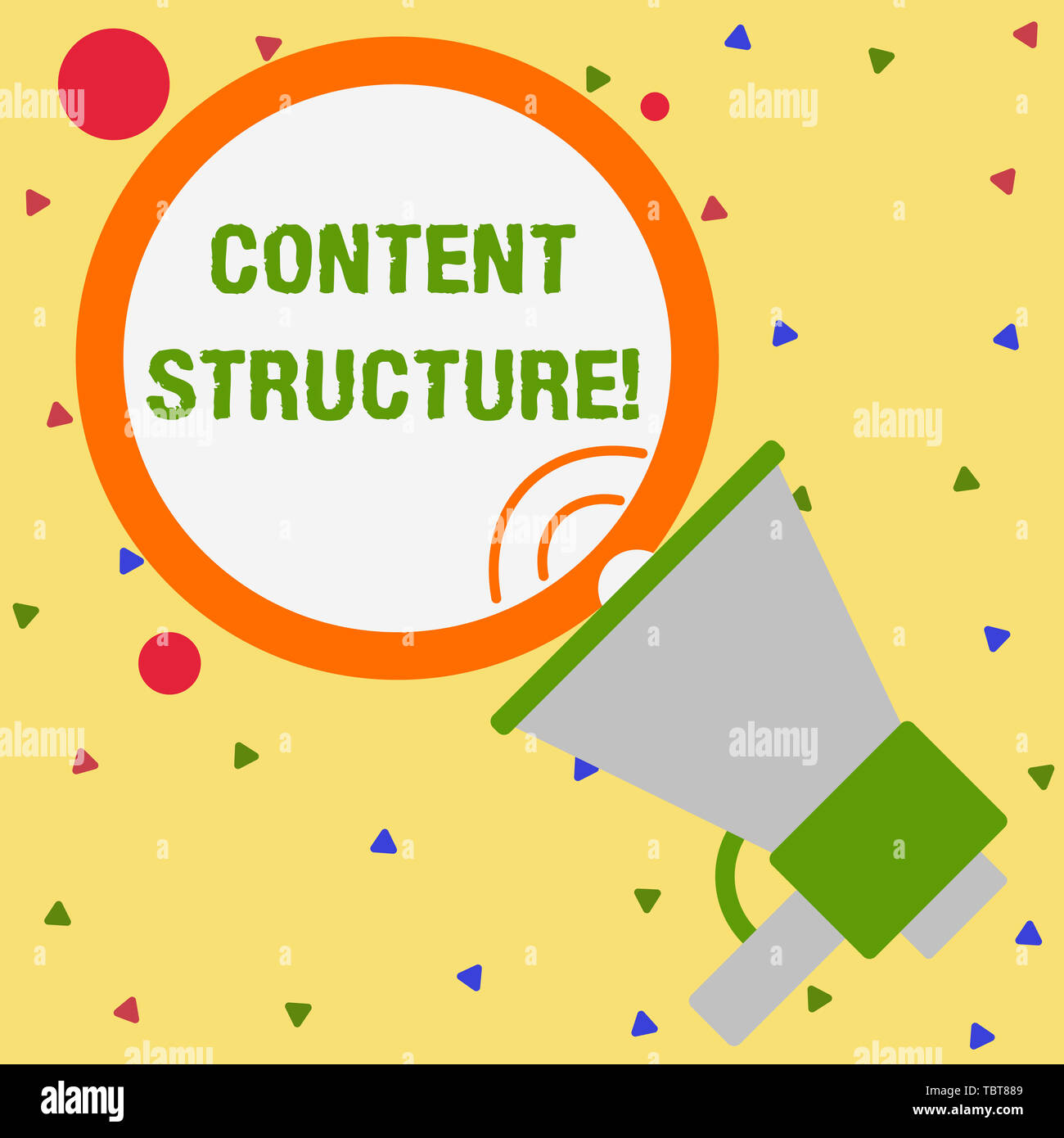 Conceptual hand writing showing Content Structure. Concept meaning ...