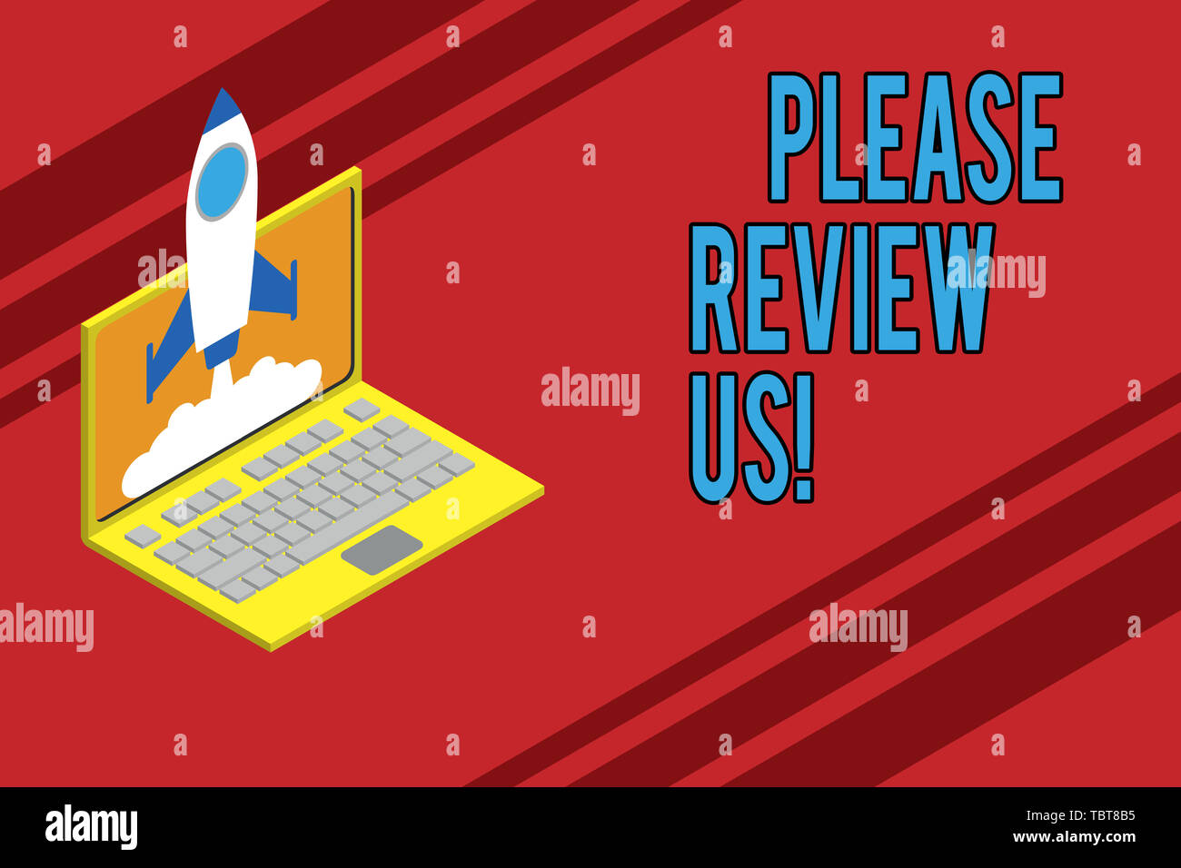 Text sign showing Please Review Us. Business photo text situation or ...