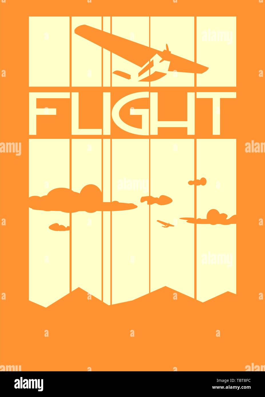 retro airplanes flight on striped backdrop Stock Vector Image & Art - Alamy