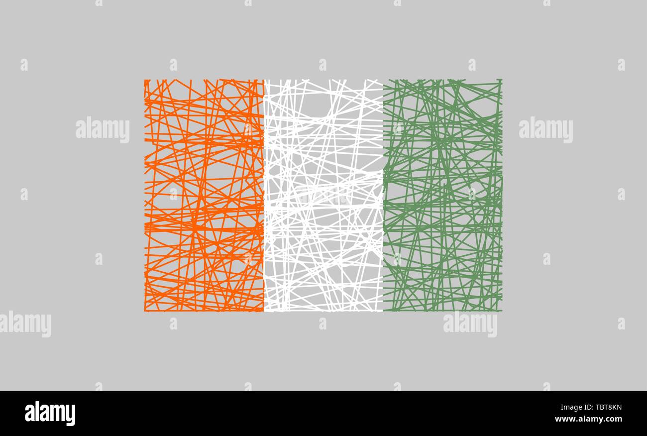 Ivory Coast flag design concept Stock Vector Image & Art - Alamy