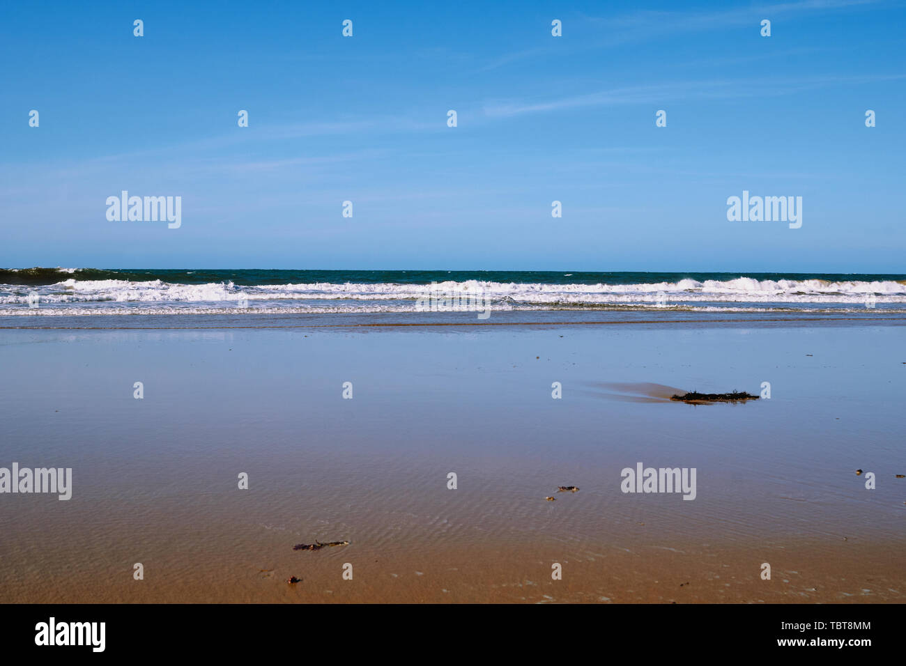 noja beach in cantabria Stock Photo - Alamy