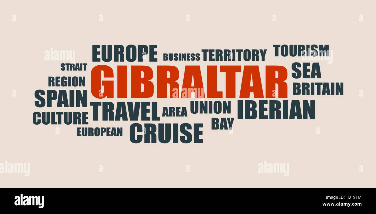 Gibraltar Rock Stock Vector Images - Alamy