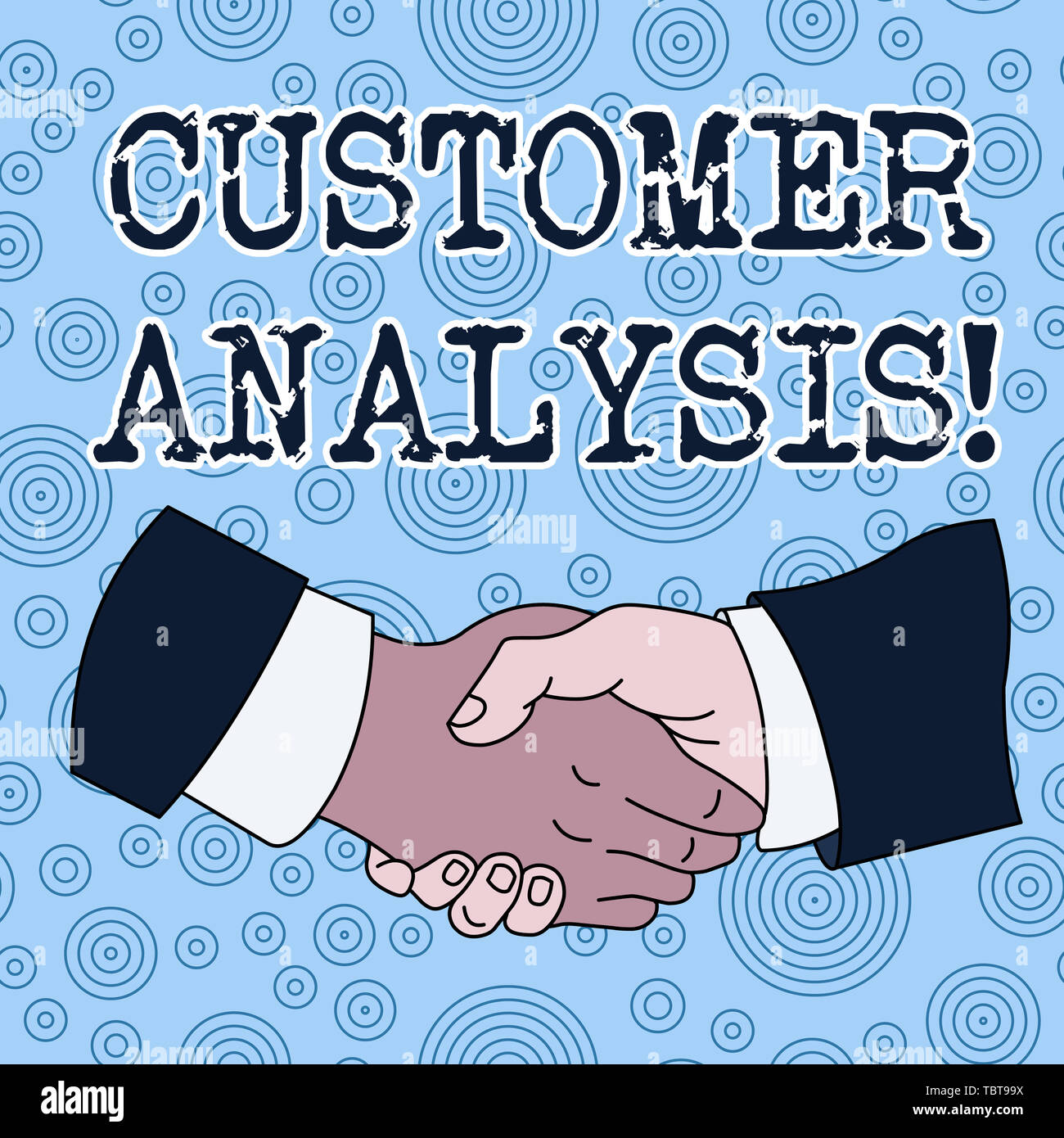 Conceptual Hand Writing Showing Customer Analysis Concept Meaning Systematic Examination Of A