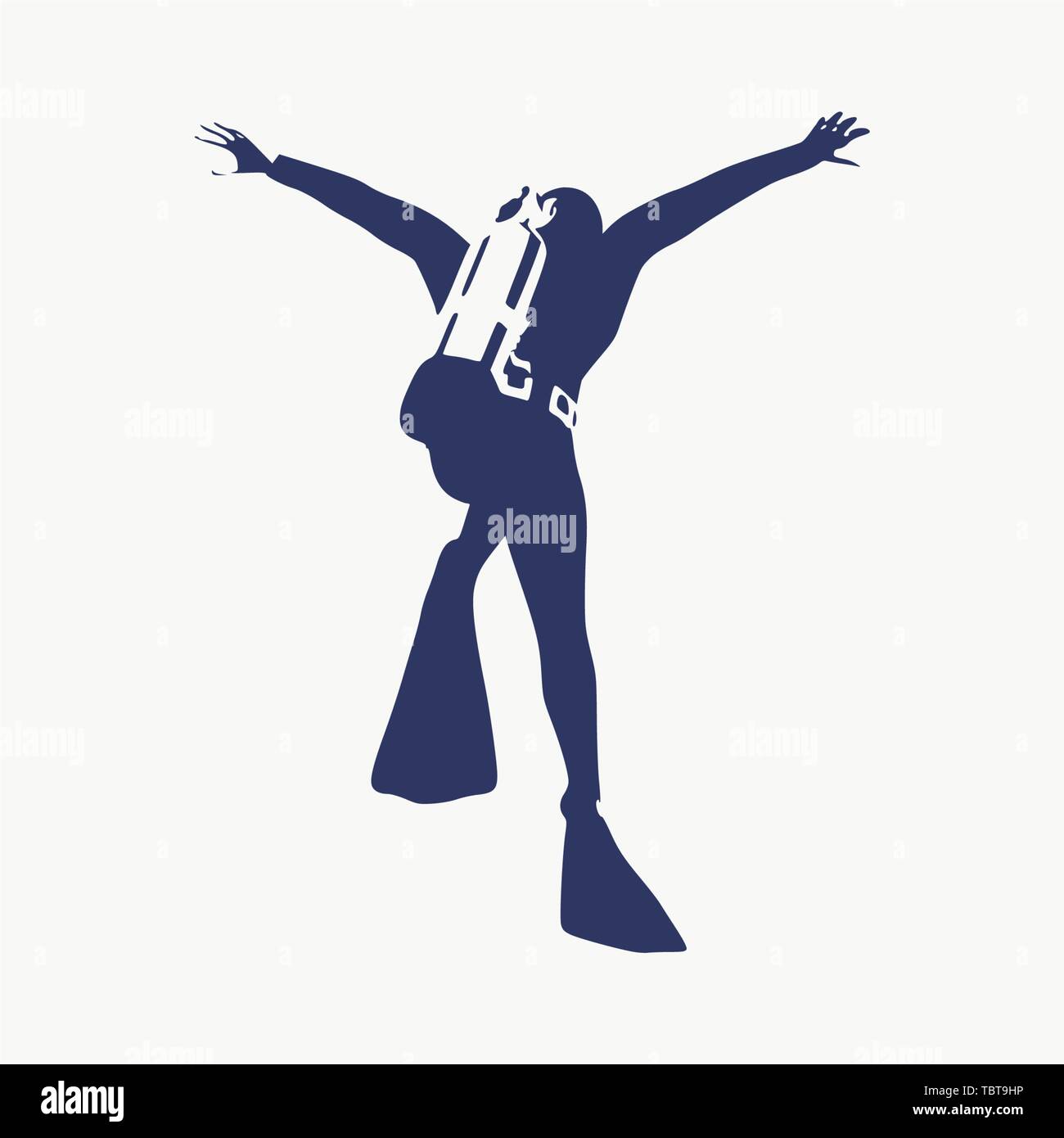 Dive gesture Stock Vector Images - Alamy