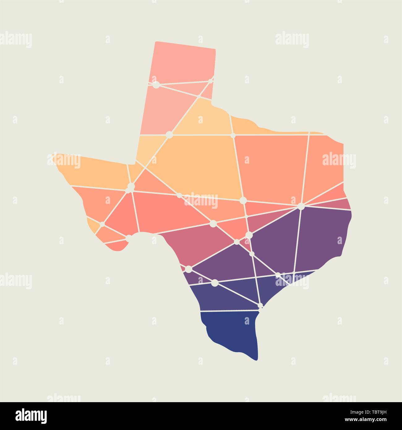 Texas state outline border sign hi-res stock photography and images - Alamy