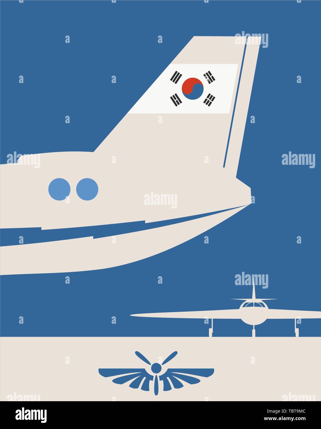 Illustration of an airplane tail Stock Vector Image & Art - Alamy