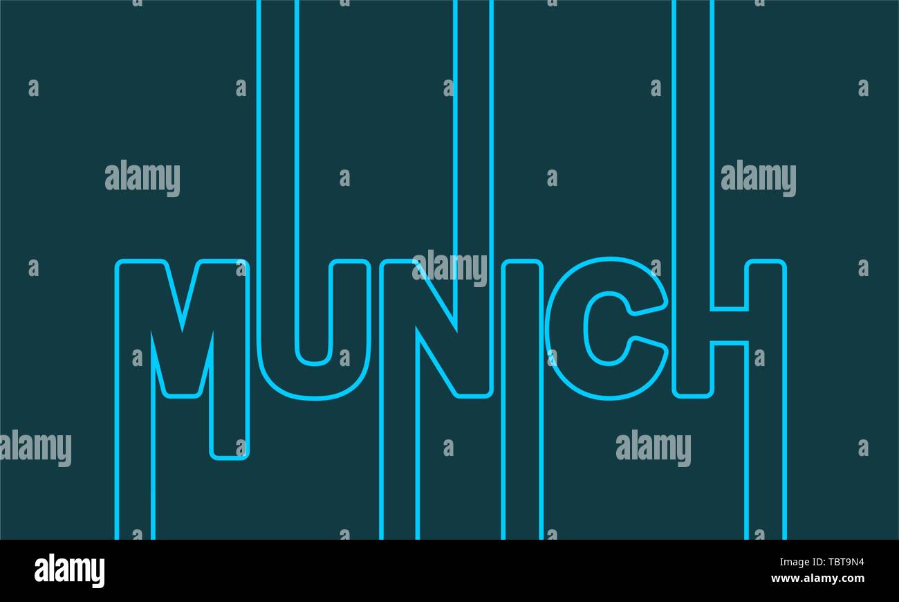 Munich city name Stock Vector Image & Art - Alamy