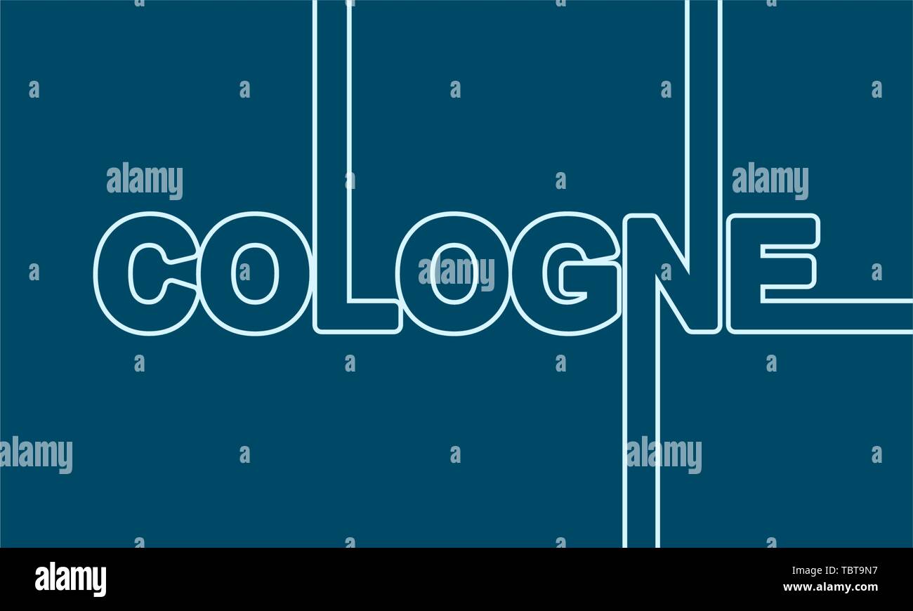 Cologne font hi-res stock photography and images - Alamy