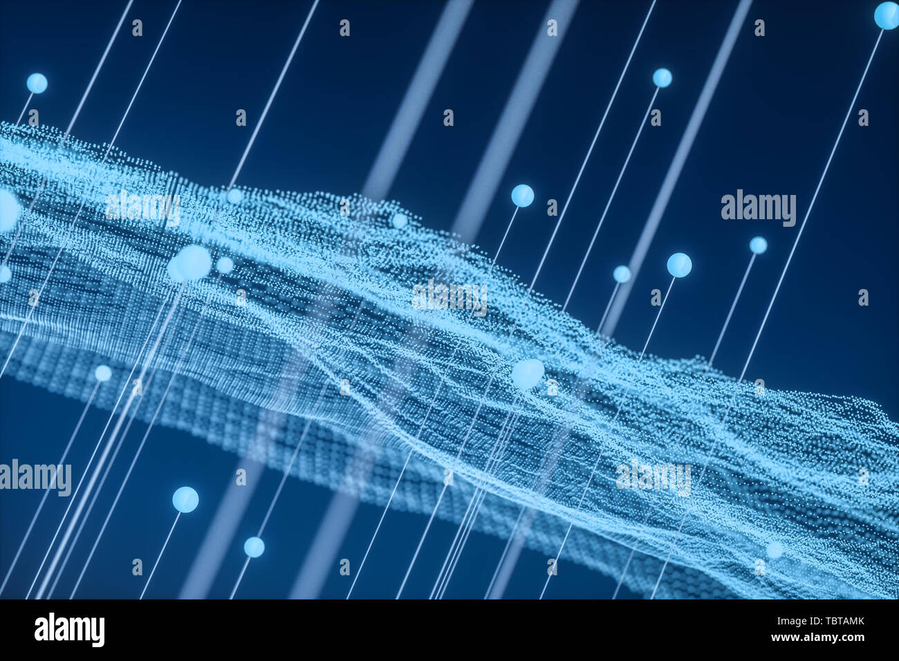 Three Dimensional Rendering Abstract Dots Variable Gradient Background 5832
