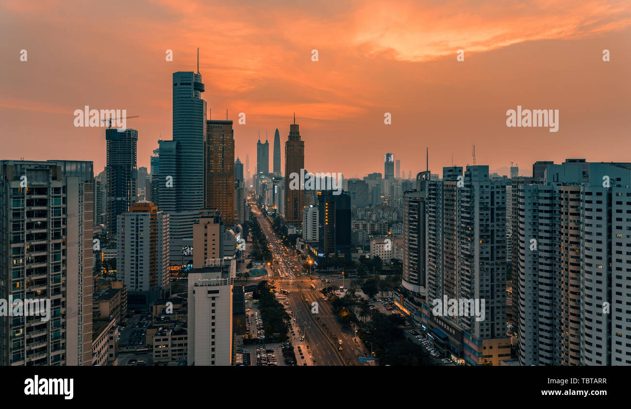 Lo Wu twilight Stock Photo - Alamy