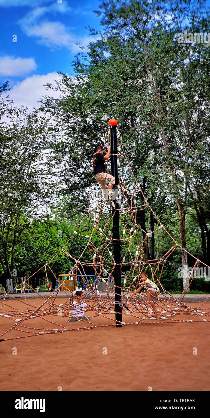 Landscape of the Karamay Stock Photo - Alamy