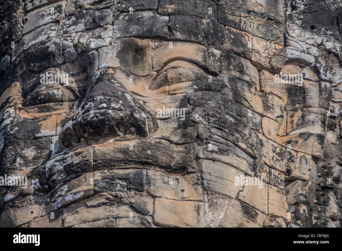 Angkor Wat Angkor's smile Stock Photo - Alamy