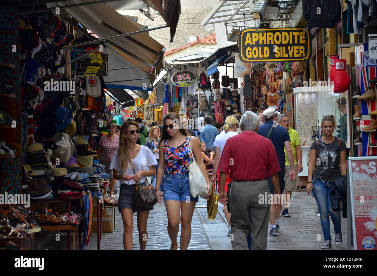 The streets of Athens, Greece Stock Photo - Alamy