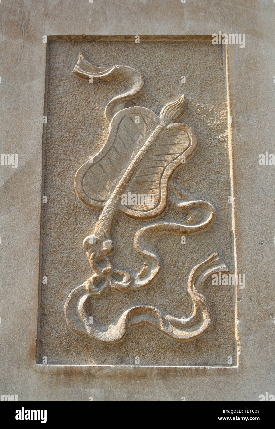 Stone carving pattern of ancient Chinese architecture Stock Photo - Alamy