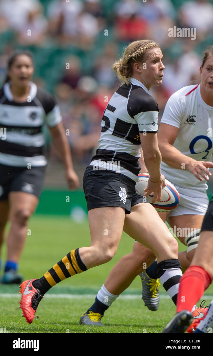 Twickenham, Surrey, UK, 2nd June 2019, Quilter Cup, England Women vs ...