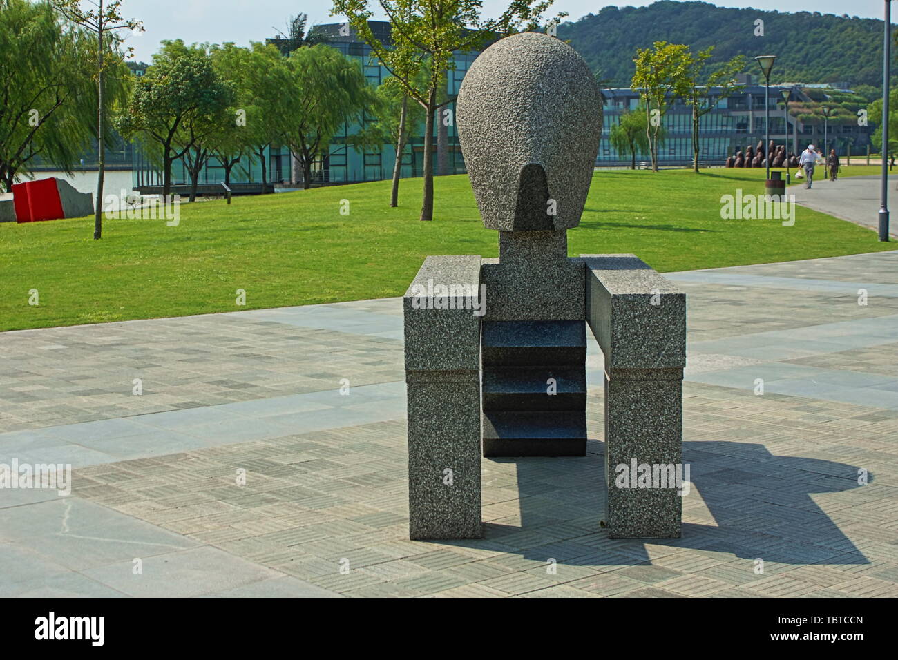 Scenery of Songjiang Moon Lake Sculpture Park in Shanghai Stock Photo ...