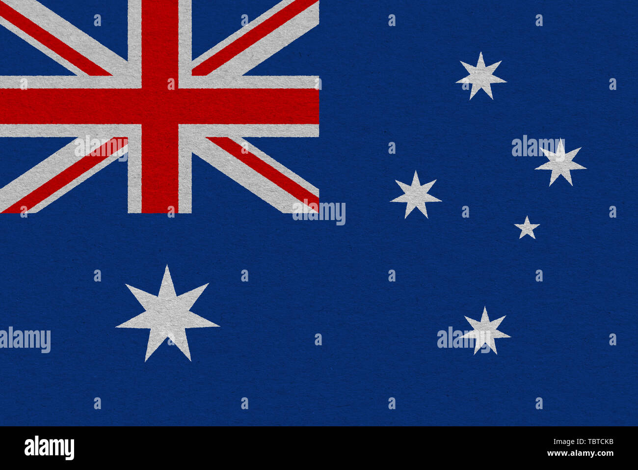 Australia flag painted on paper. Patriotic background. National flag of ...