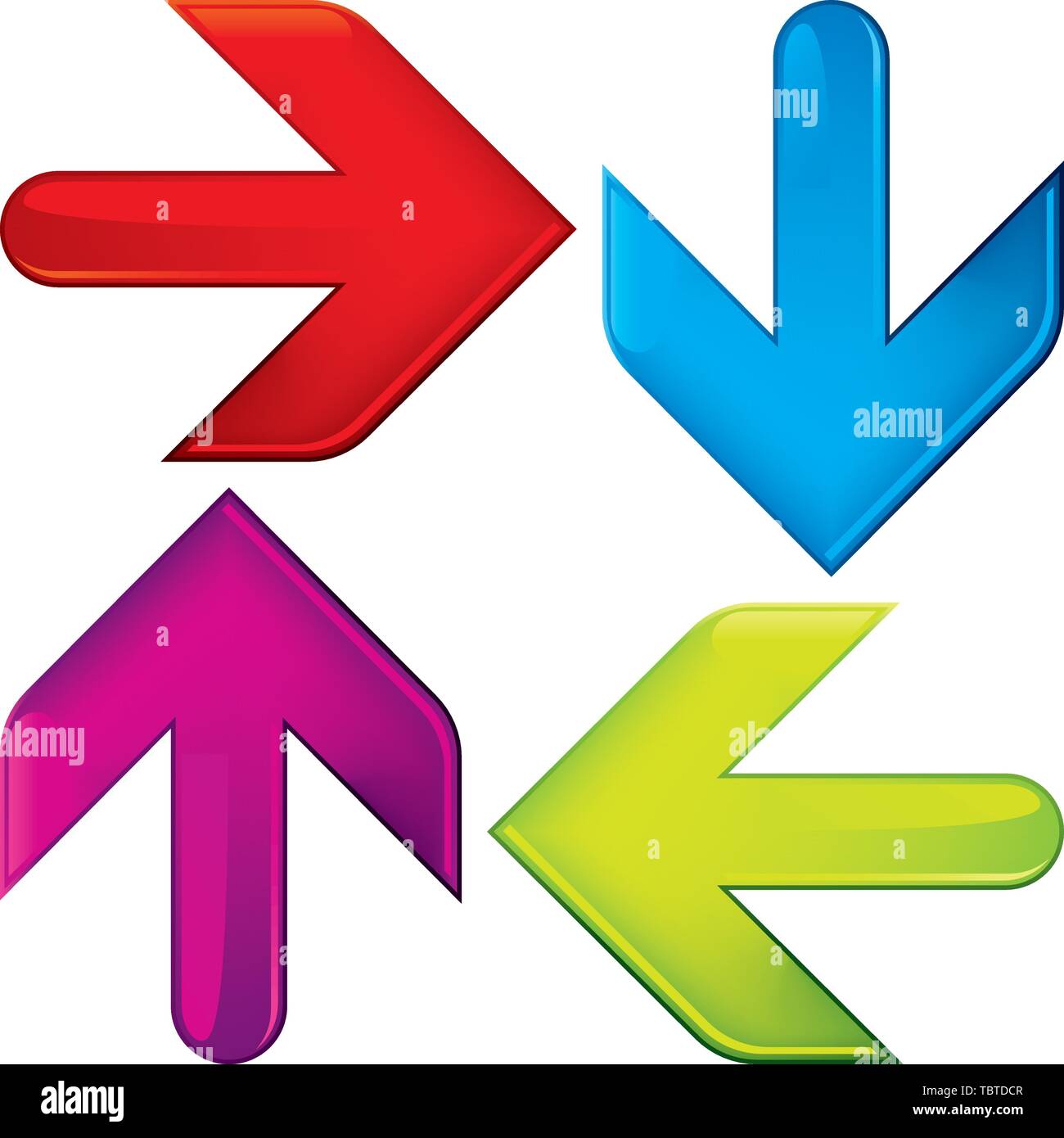 Vibrant crystal colors Stock Vector Images - Alamy