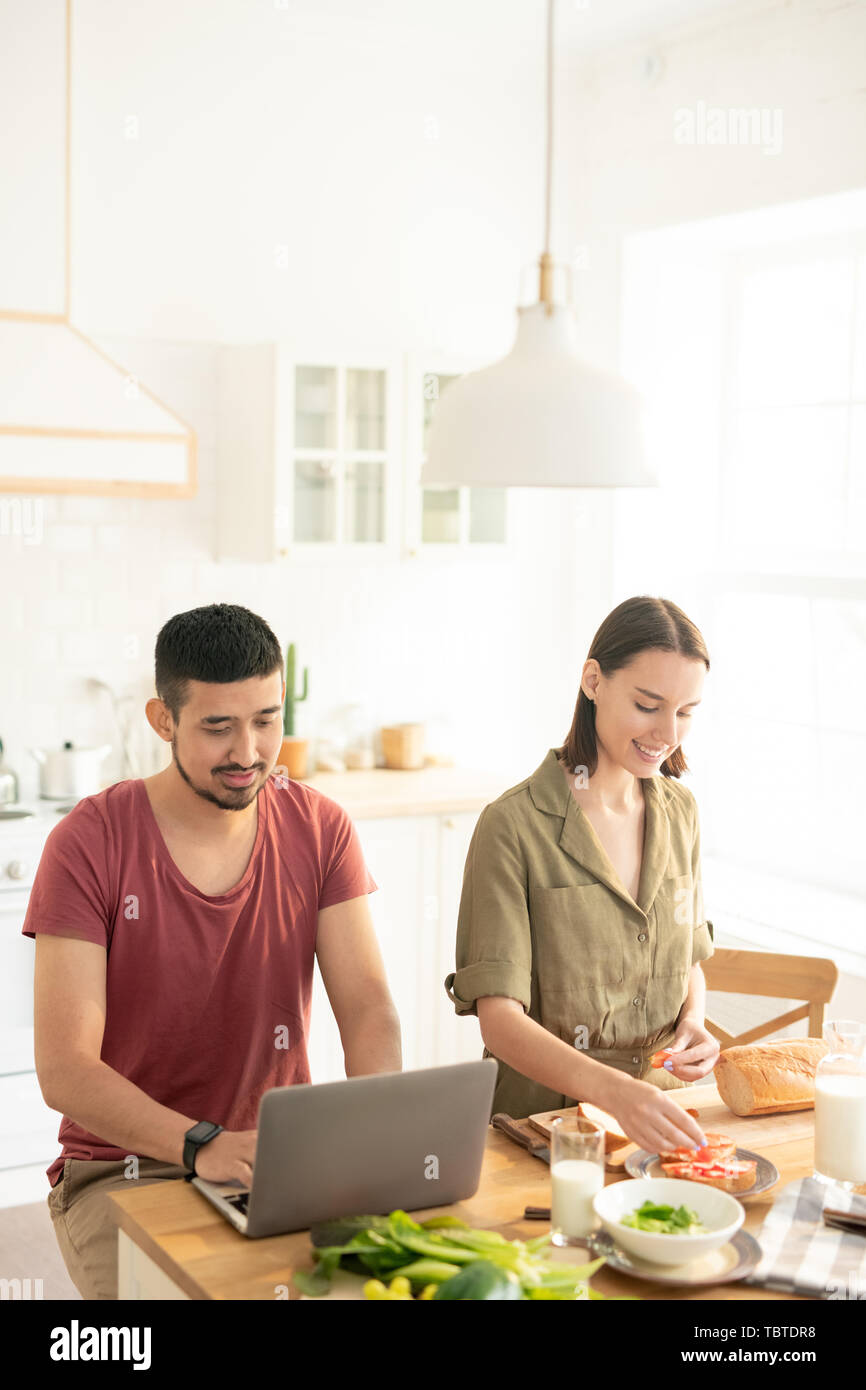 Morning in the kitchen Stock Photo - Alamy