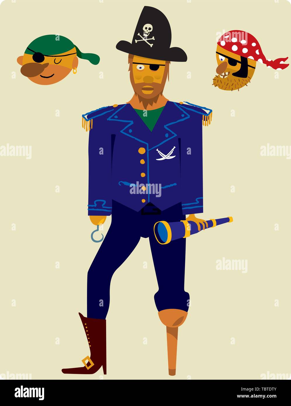 Interchangeable heads Stock Vector Images - Alamy