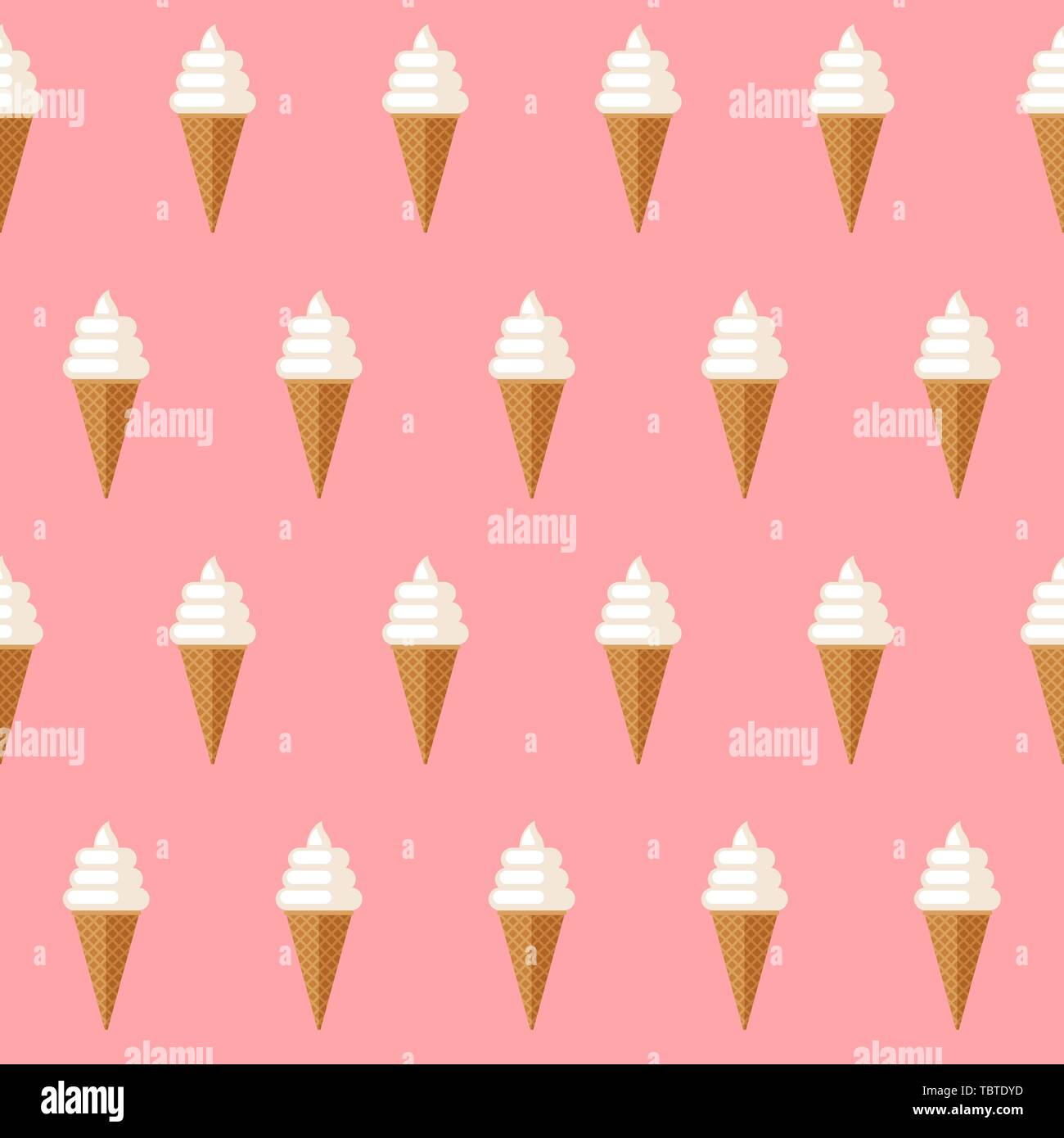 Ice cream seamless pattern Stock Vector Image & Art - Alamy