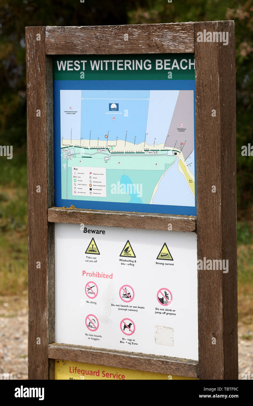 Map of west wittering hi-res stock photography and images - Alamy
