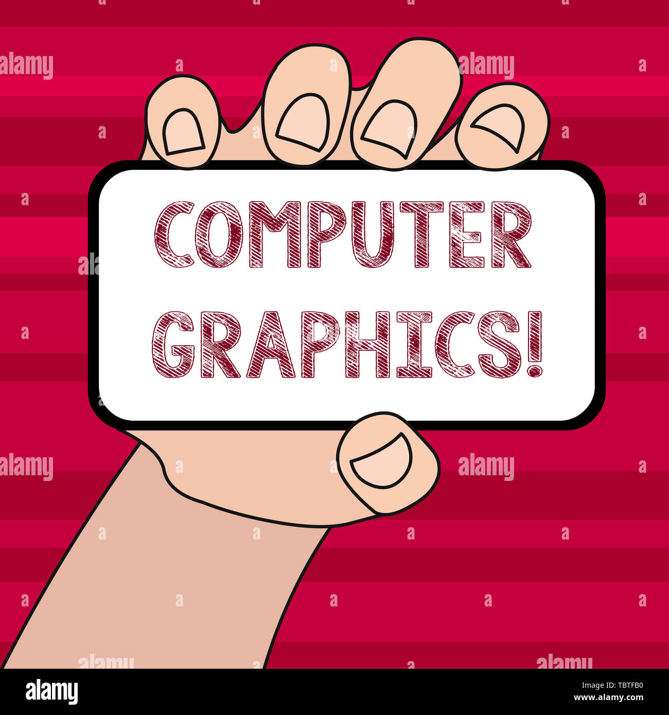 Conceptual Hand Writing Showing Computer Graphics Concept Meaning Visual Representations Of