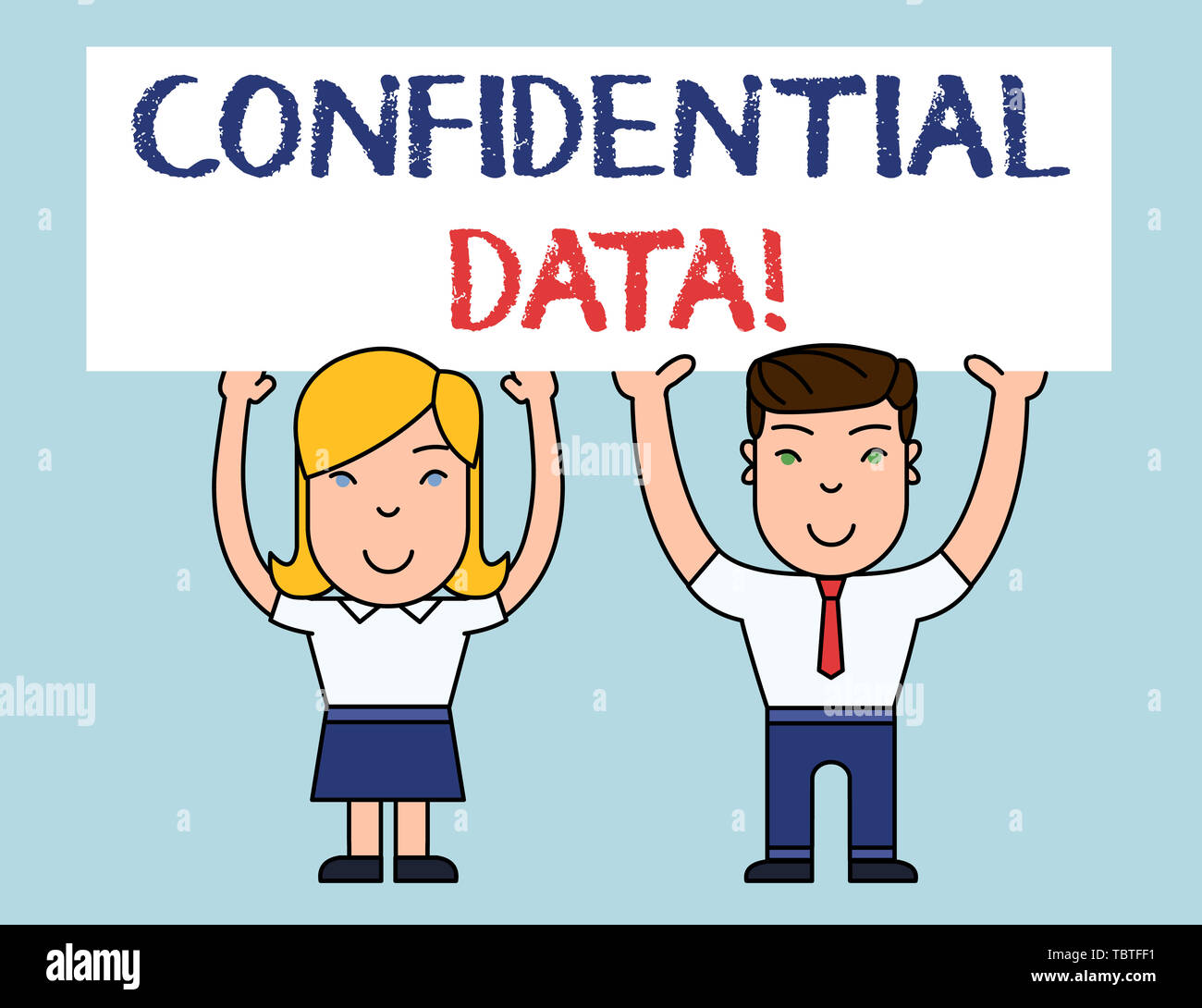 Writing note showing Confidential Data. Business concept for ...