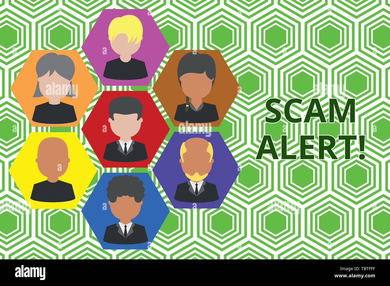 Handwriting text Scam Alert. Conceptual photo fraudulently obtain money ...