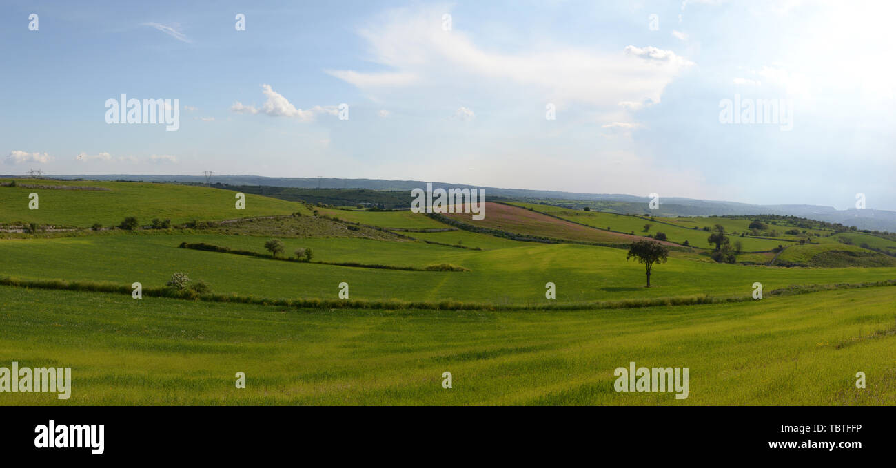 landscape with a vast prairie is a beautiful blue sky Stock Photo - Alamy