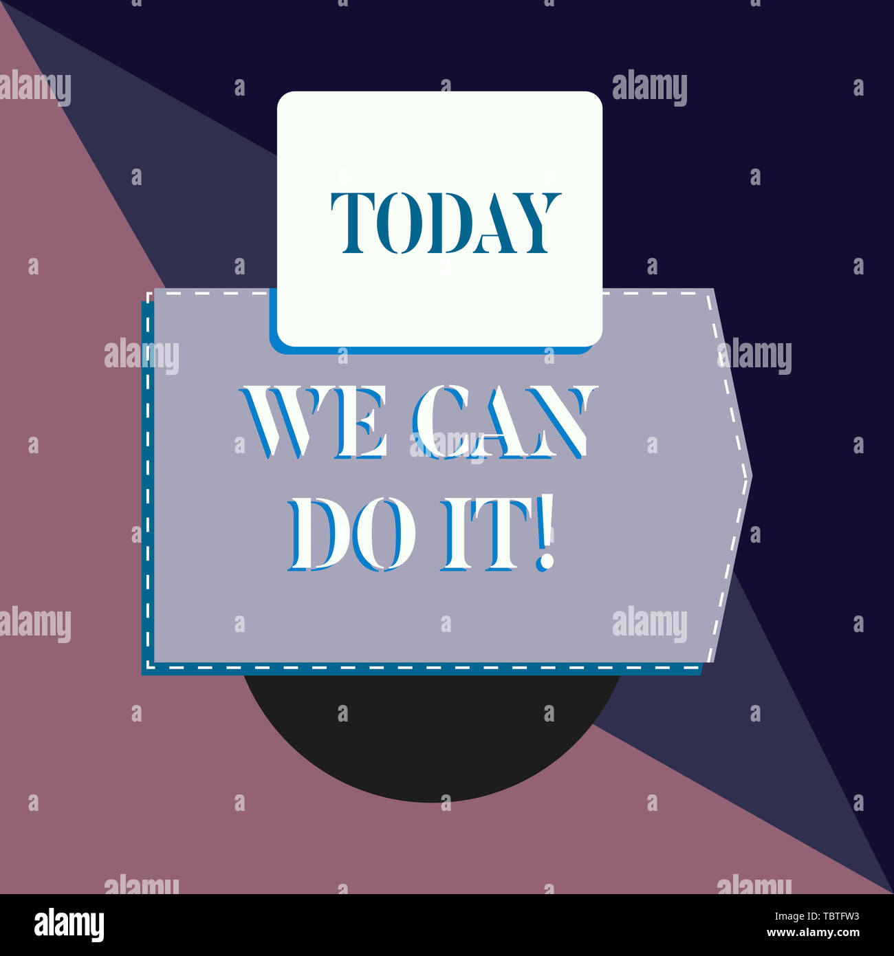 Conceptual hand writing showing We Can Do It. Concept meaning see ...