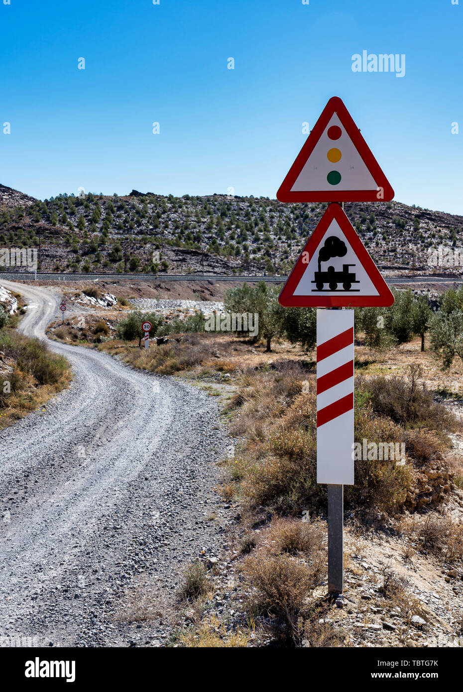 Tabernas desert, in spanish Desierto de Tabernas, Andalusia, Spain ...