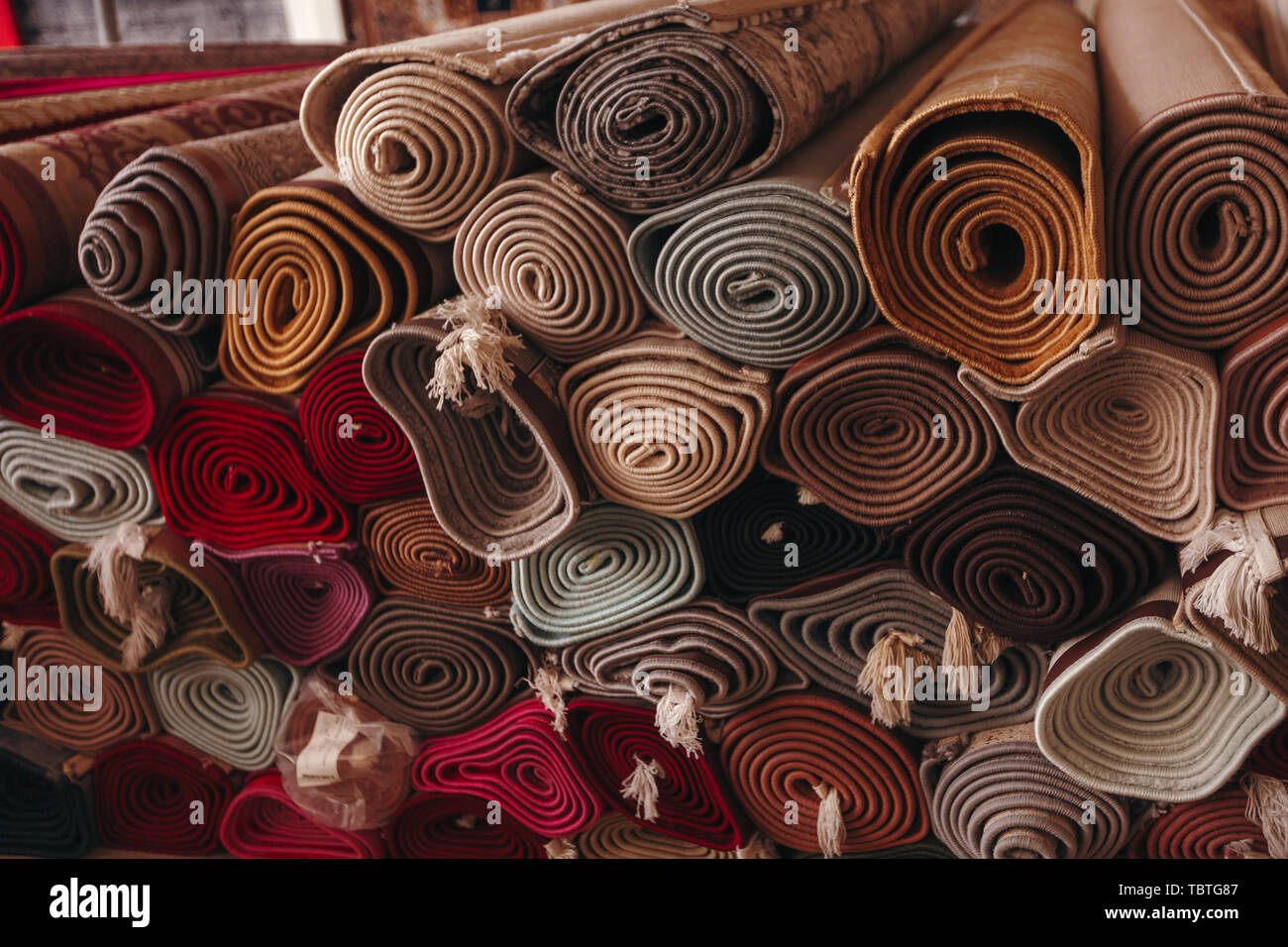 Large roll of carpet hi-res stock photography and images - Alamy