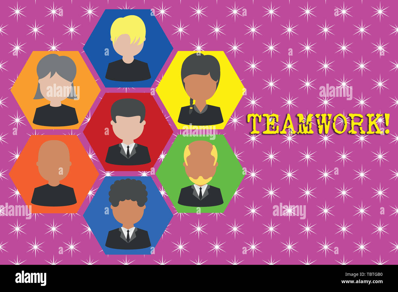 Writing note showing Teamwork. Business concept for combined action of ...