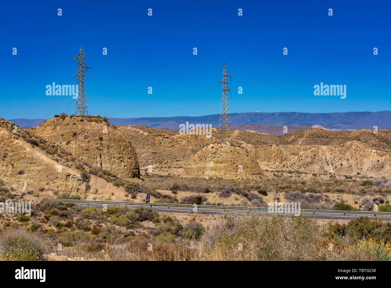 Tabernas desert, in spanish Desierto de Tabernas, Andalusia, Spain ...