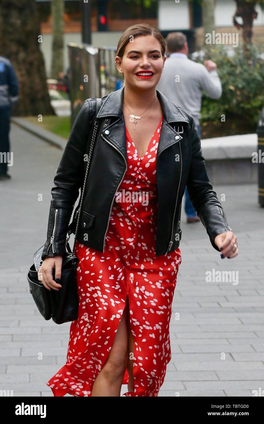 Megan Barton Hanson seen arriving at Global studios for radio ...
