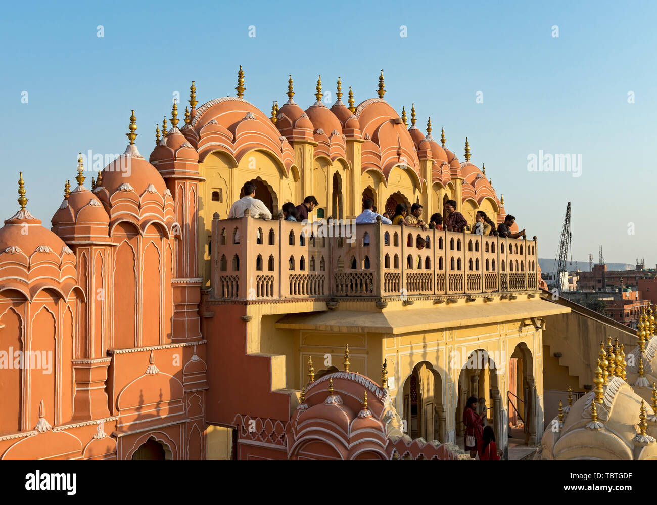Top floor inside Hawa Mahal (Palace of Winds), Jaipur, Rajasthan, India ...