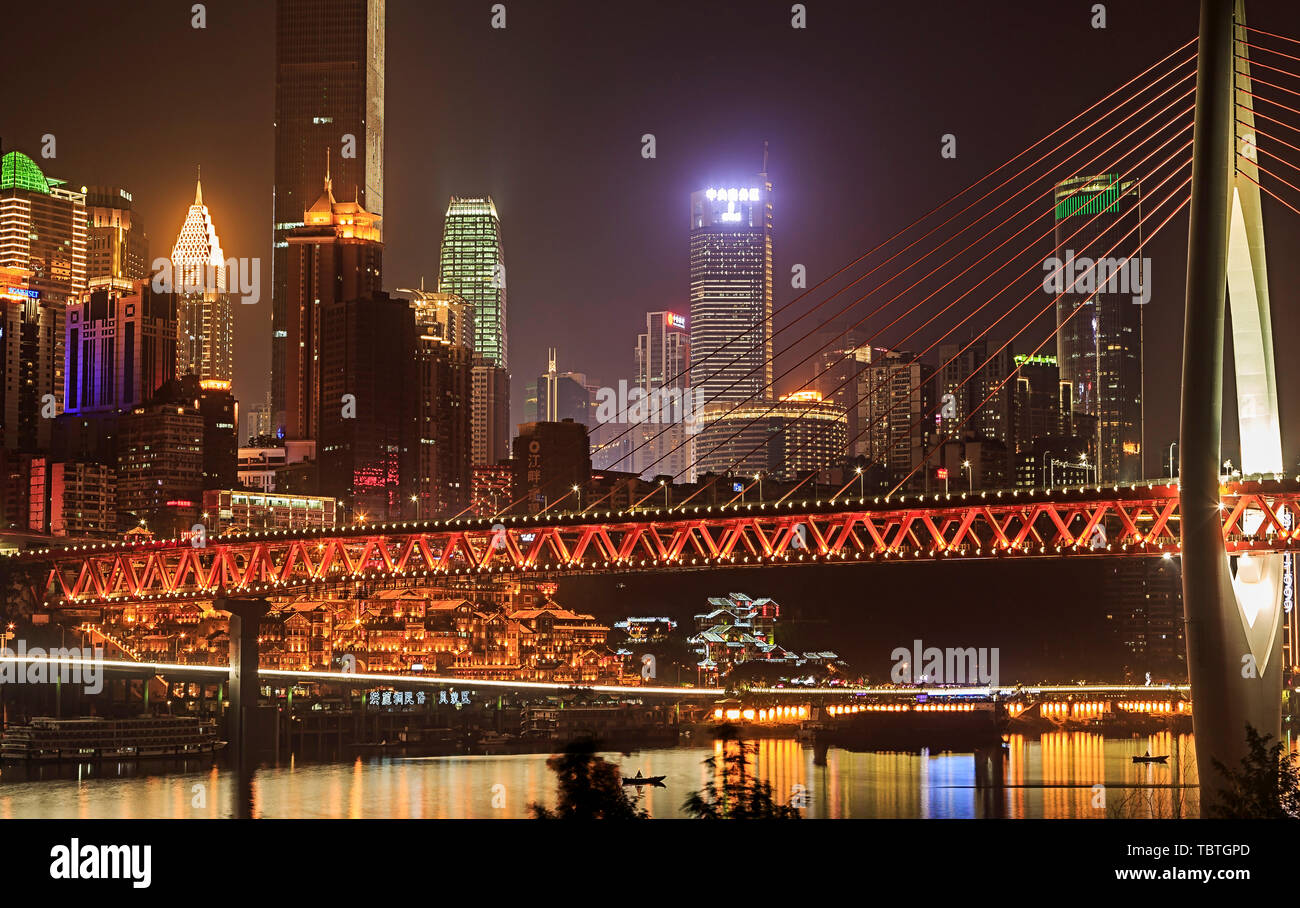 City Night Scene Stock Photo - Alamy