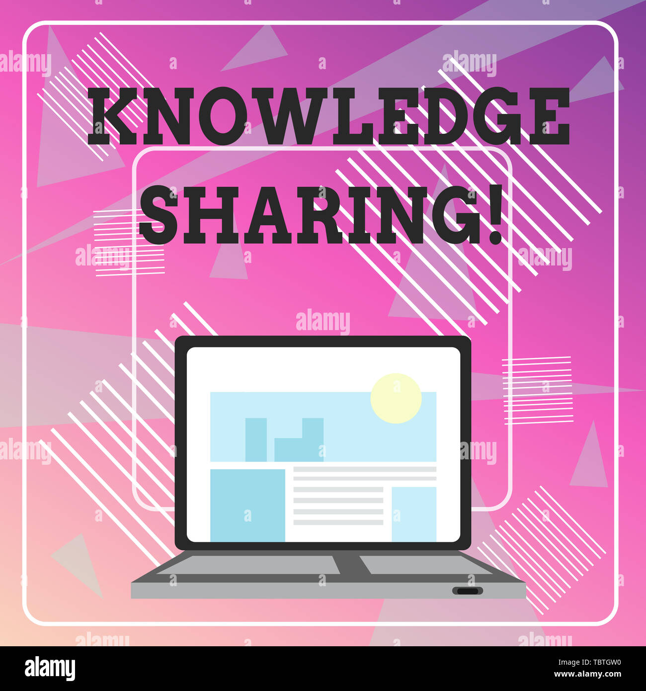 Word writing text Knowledge Sharing. Business photo showcasing ...