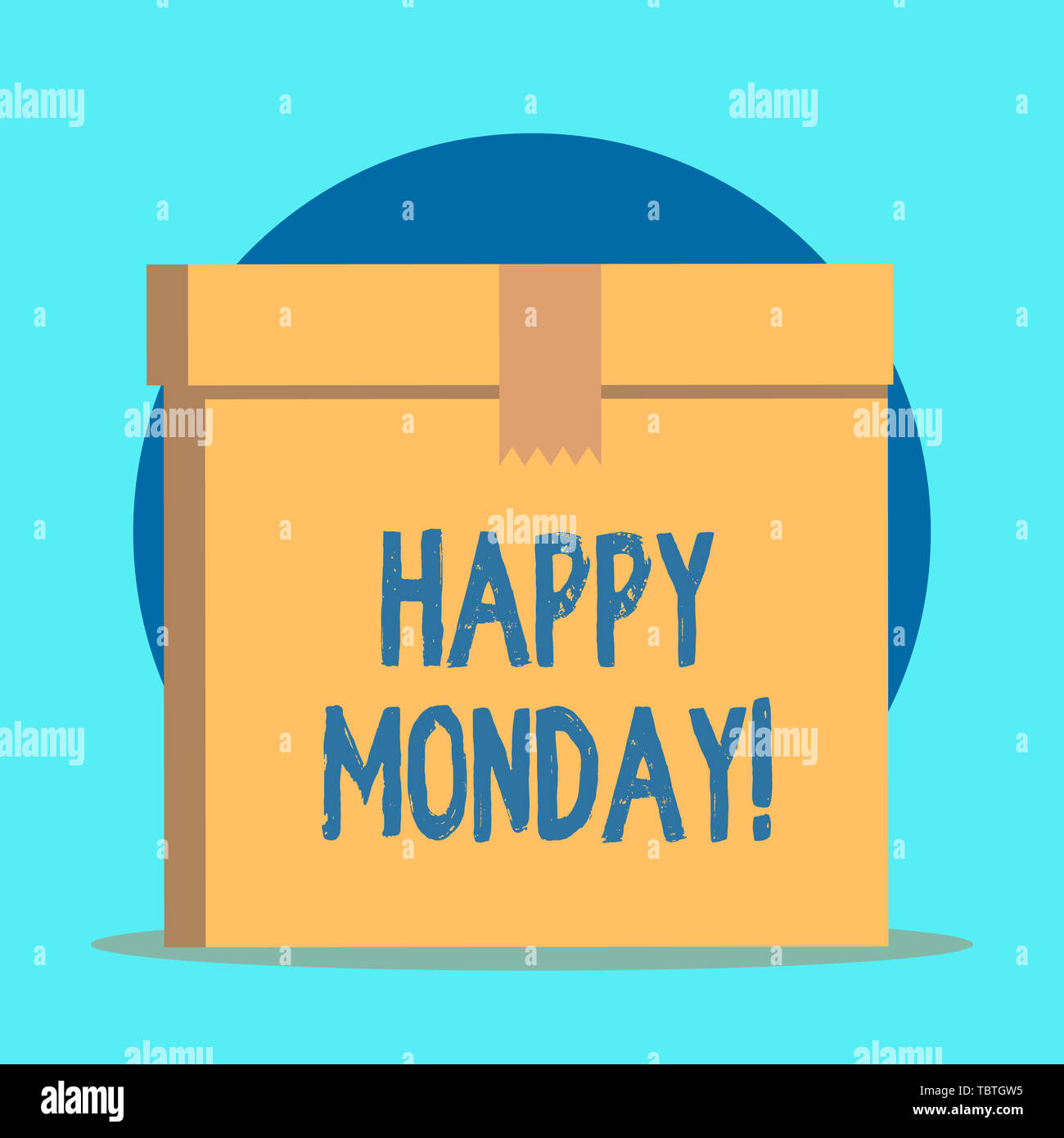 Writing note showing Happy Monday. Business concept for telling that ...